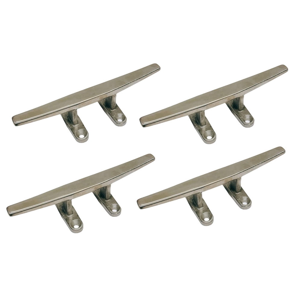 10" Boat Cleat Marine Trimline Dock Cleats 316 Stainless Steel Flat Top ...