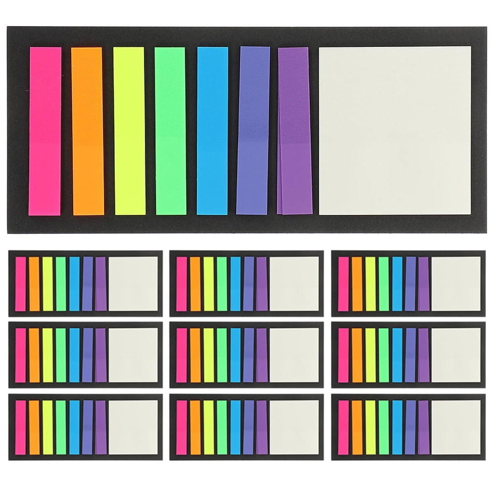 Raindrops 10pcs/1Set Paper Sticky Tabs Assorted Color Book Annotation ...