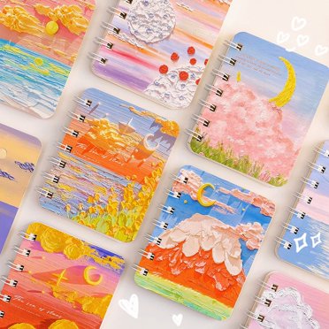 Mintra Office (04693) Spiral Notebooks Pastel College Ruled 6 Pack (70 ...