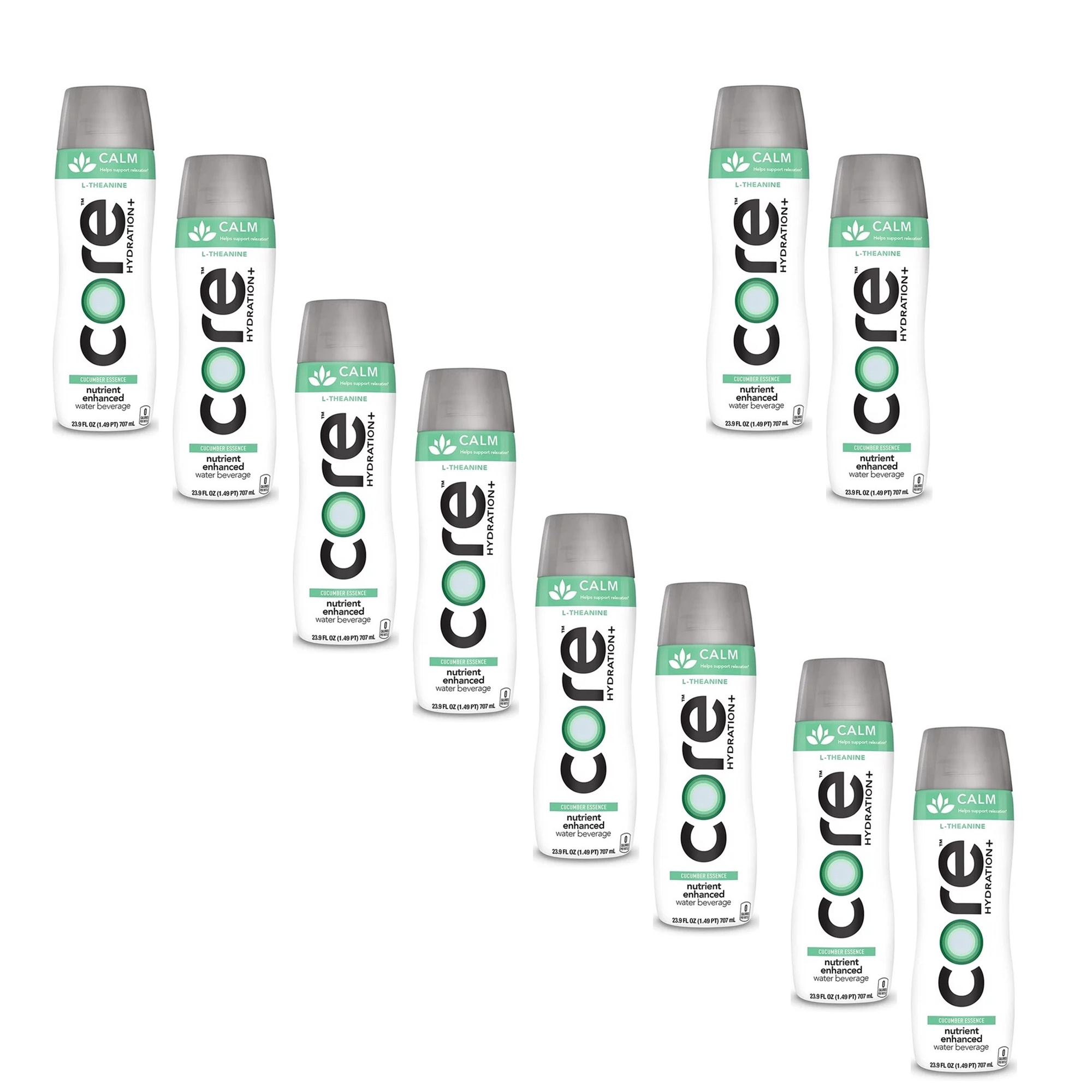 10 Bottle of Core Hydration+ Calm Enhanced Water | 23.9 Fl Oz Per ...
