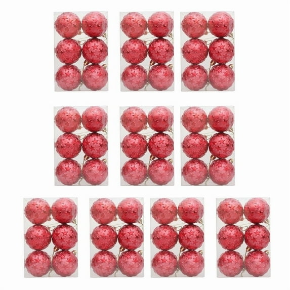 10 Boxes Christmas Tree Hanging Pendants Electroplated Baubles for ...