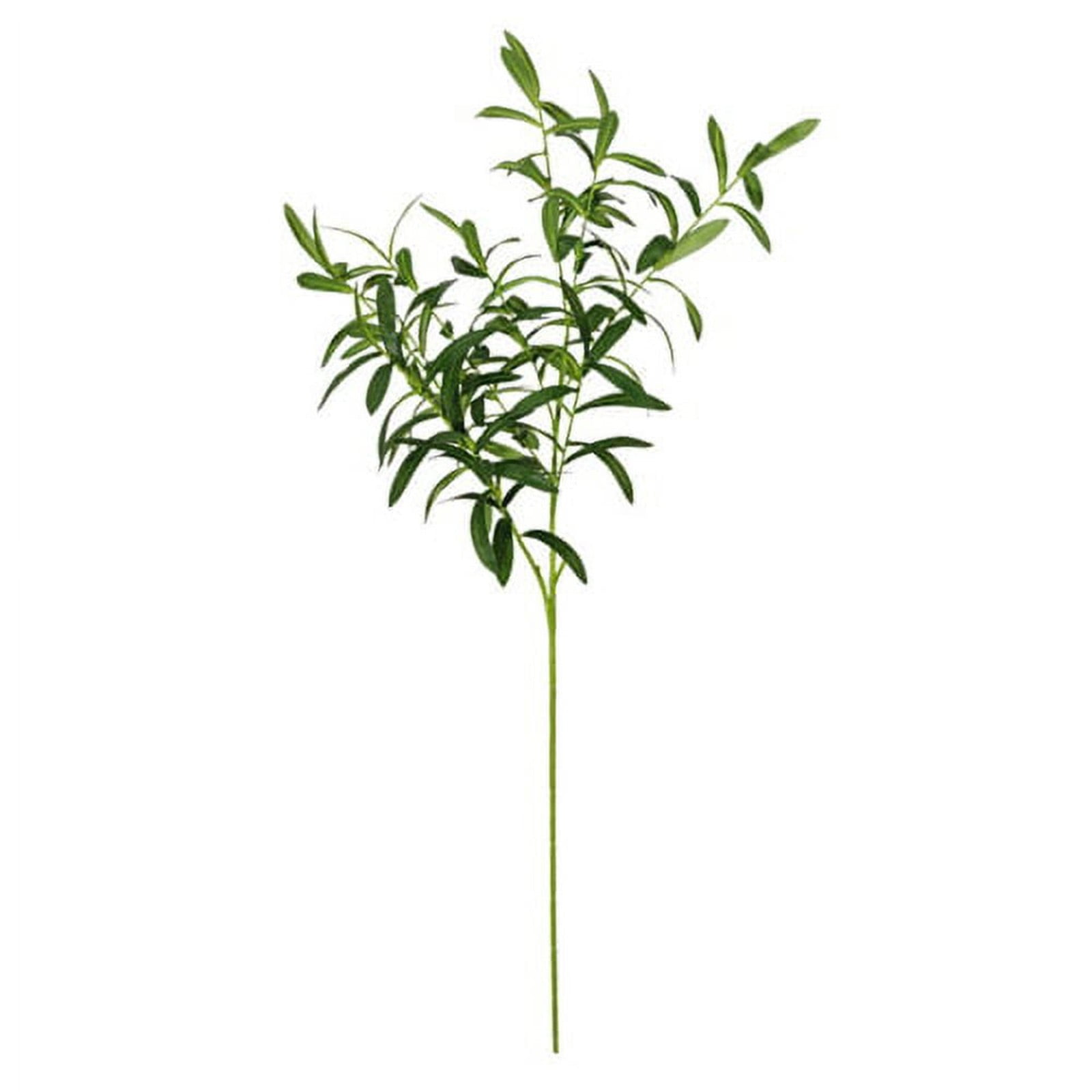 10-Branch Artificial Olive Stem Bundle - Long Faux Olive Leaves for ...