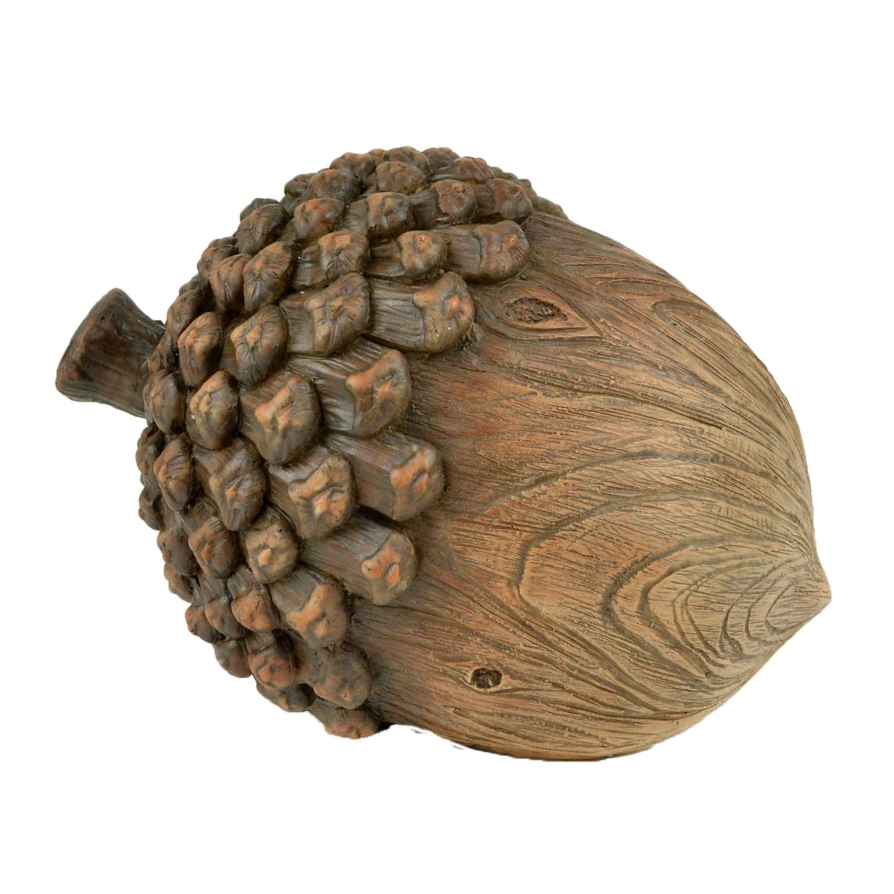"10"" Brown Acorn Figurine, Wood Look, Laying on Side, Ideal for Fall ...