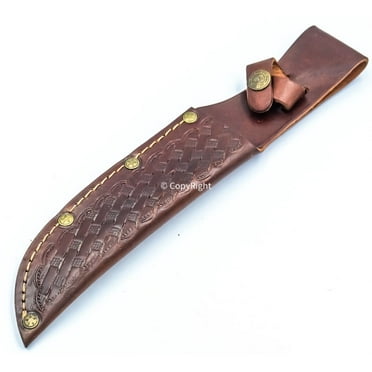 Kebiory Leather Sheath For Straight Fixed Blade Knife Up To 4" Blade ...