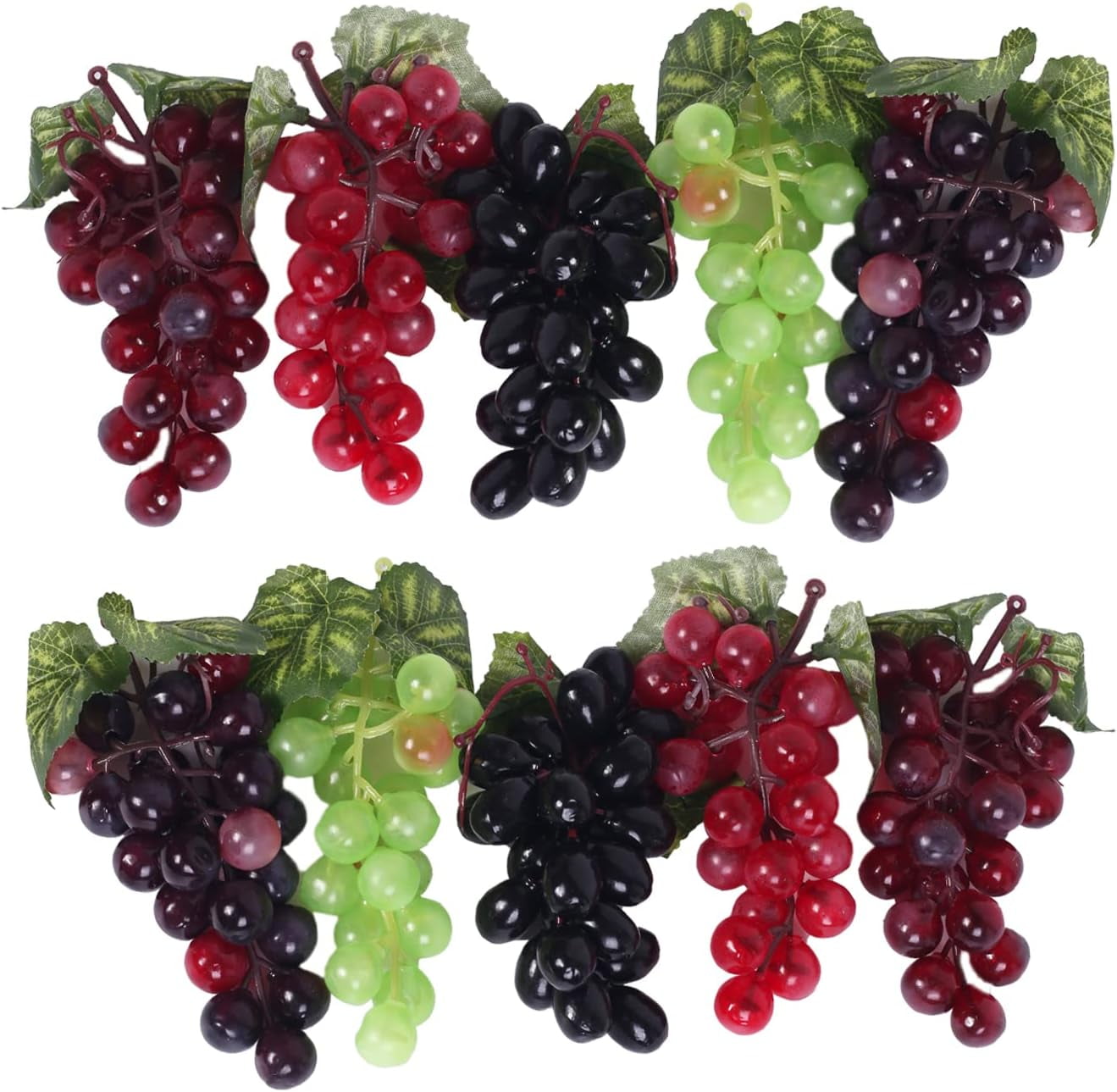 10 Bunches Fake Grapes Artificial Fruit Artificial Grapes for Home ...