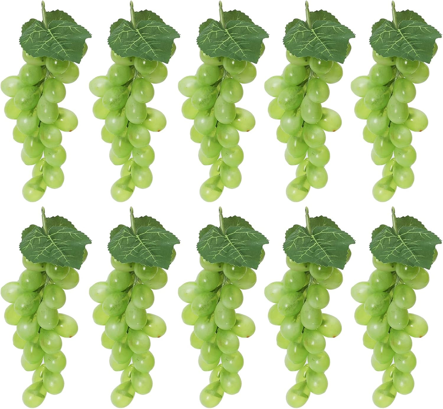 10 Bunches Fake Grapes Artificial Fruits for Decoration Lifelike Grape ...
