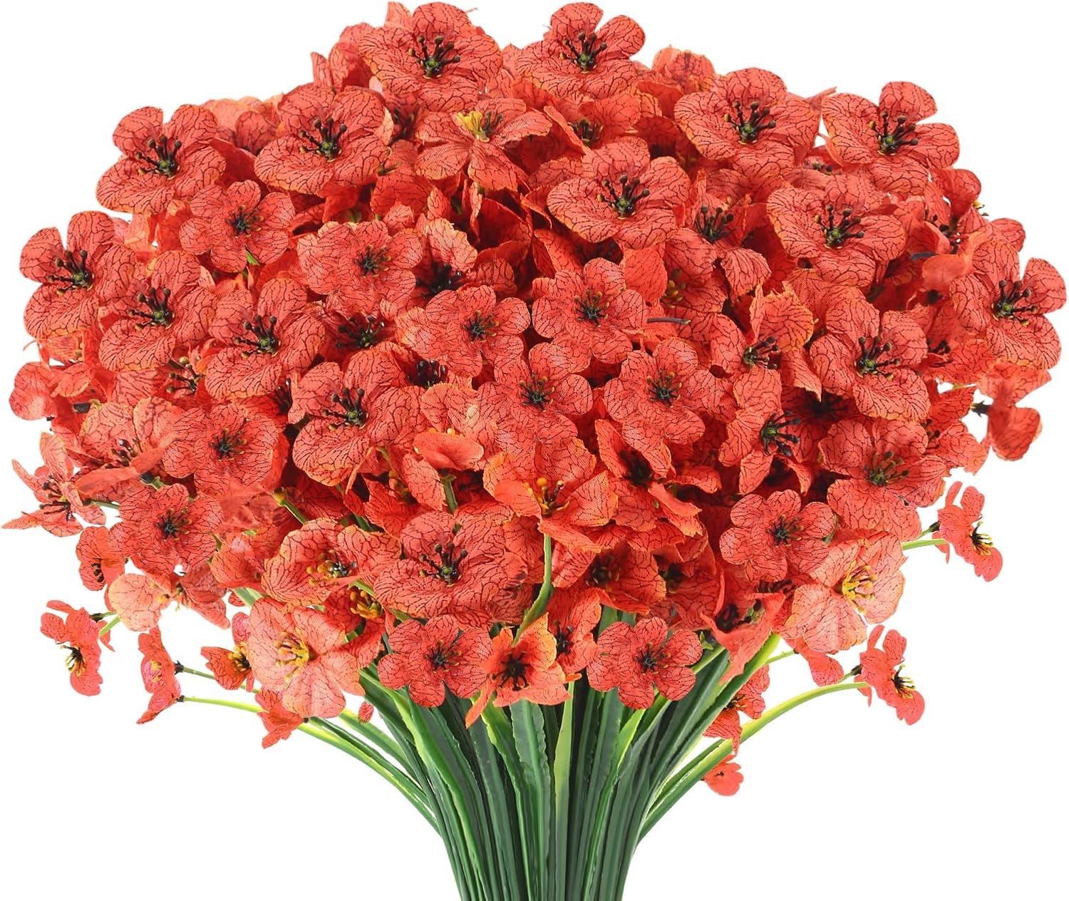 10 Bunches of Outdoor Artificial Flowers, UV Resistant Fake Flowers ...