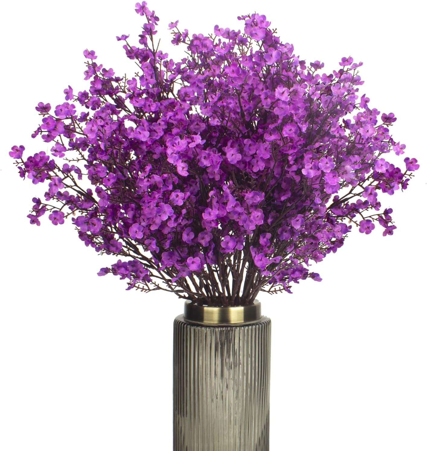 10 Bundle Artificial Babys Breath Flowers Fake Gypsophila Bouquet Faux ...
