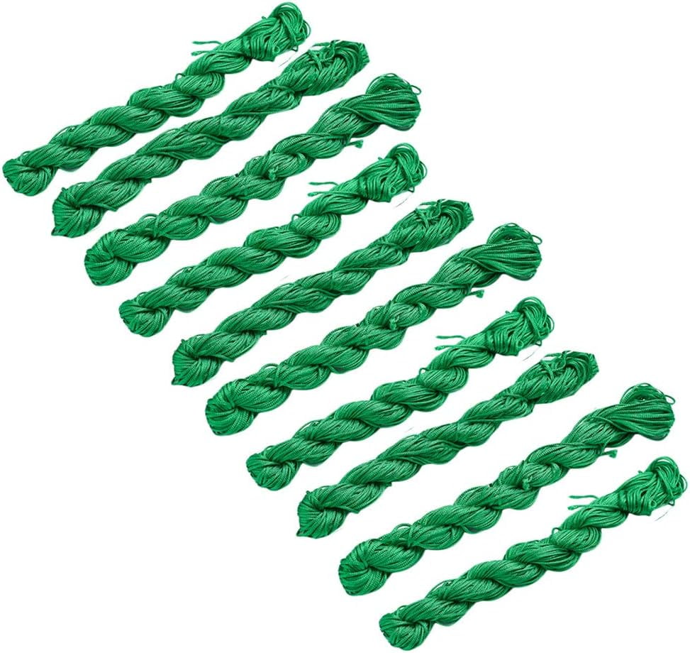 10 Bundles About 260 Yards Nylon Jewelry Thread Cord 1mm Shiny Silky ...