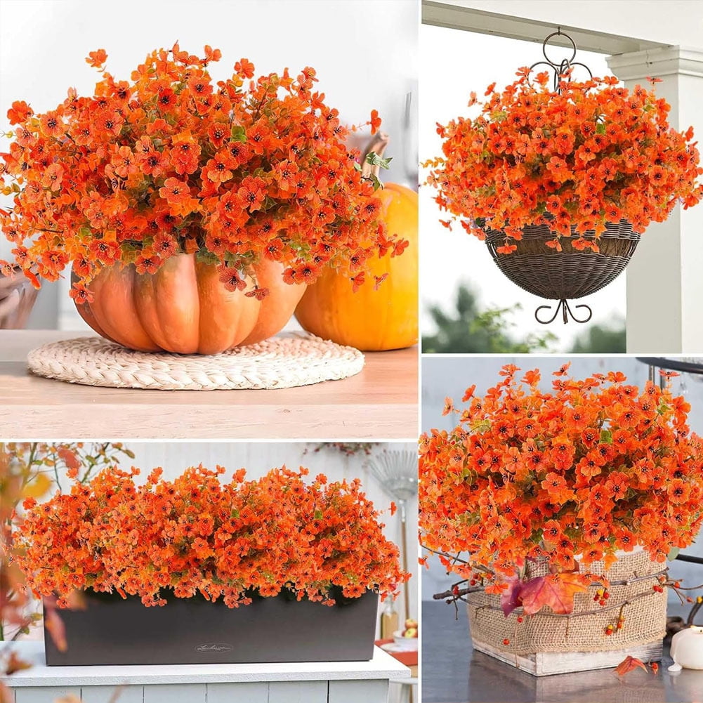 200 Bundles Fall Artificial Flowers Artificial Mums Fall Flowers for ...