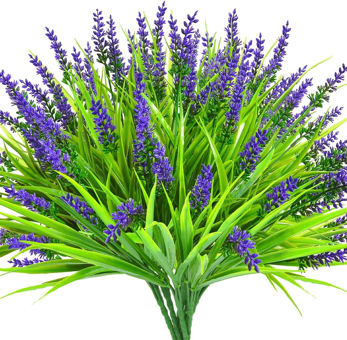 10 Bundles Outdoor Artificial Fake Flowers UV Resistant No Fade Boxwood ...