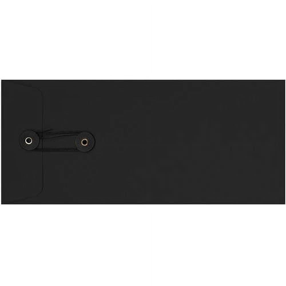 #10 Button & String Envelopes (4 1/8 x 9 1/2) - Midnight Black (50 Qty ...