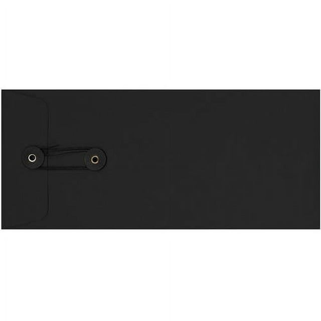 #10 Button & String Envelopes (4 1/8 x 9 1/2) - Midnight Black (50 Qty ...