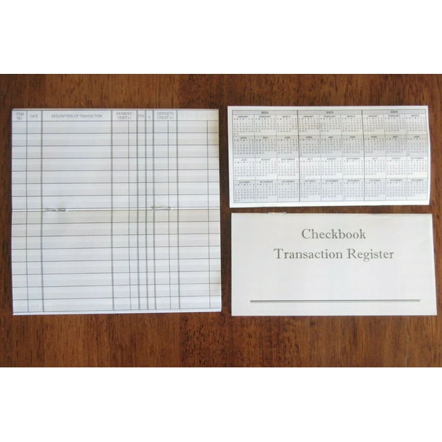 10 CHECKBOOK TRANSACTION REGISTERS CALENDAR 2022 2023 2024 CHECK BOOK ...