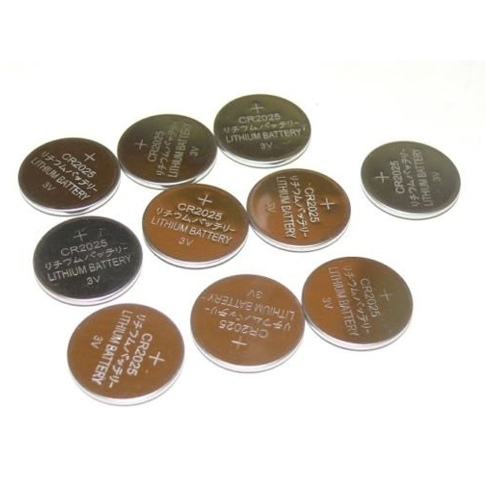 10 CR2025 CR 2025 BR 2025 DL2025 3 Volt Lithium Battery Button Cell USA ...