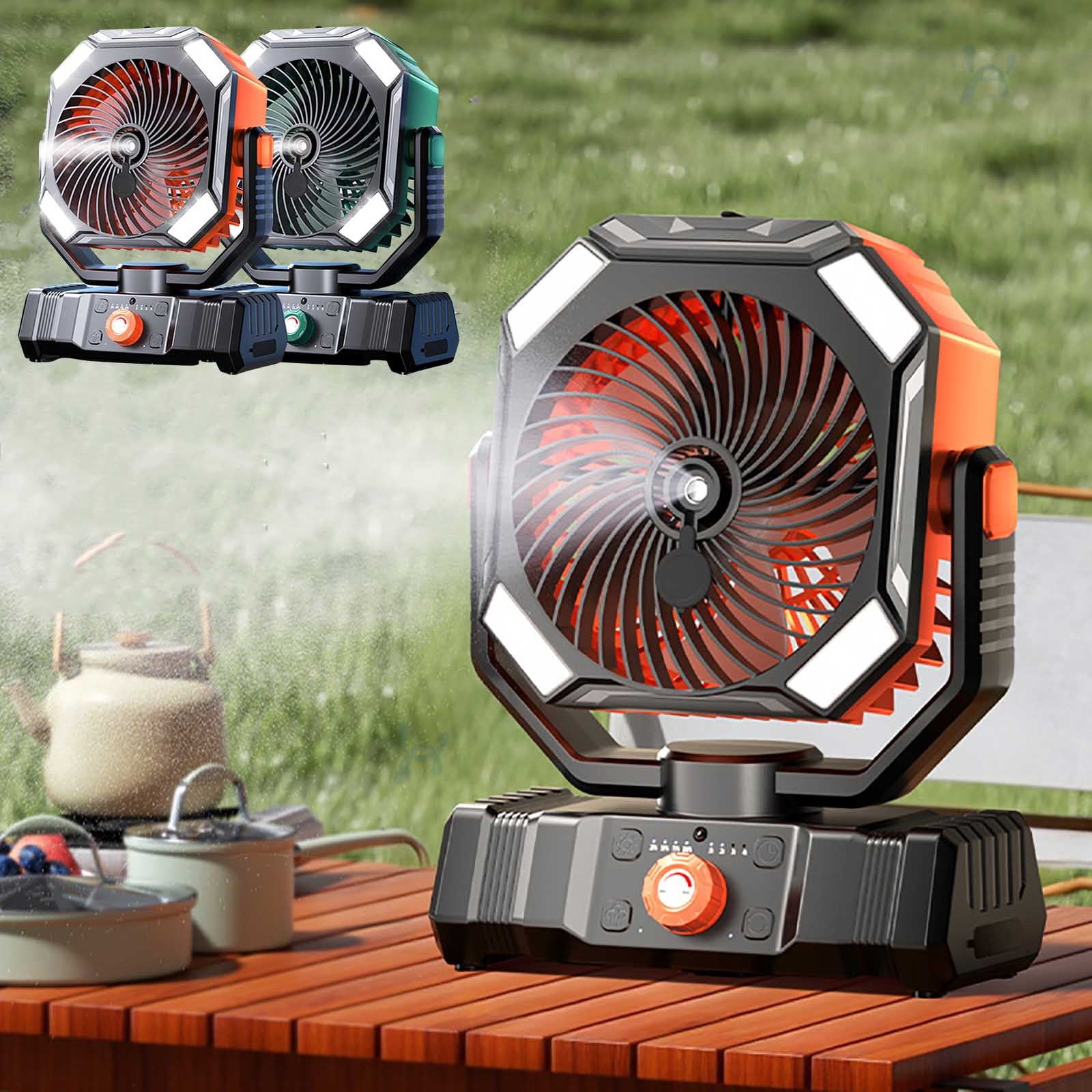 Under 10, Camping USB Fan Portable Shaking Head Refrigeration Air ...