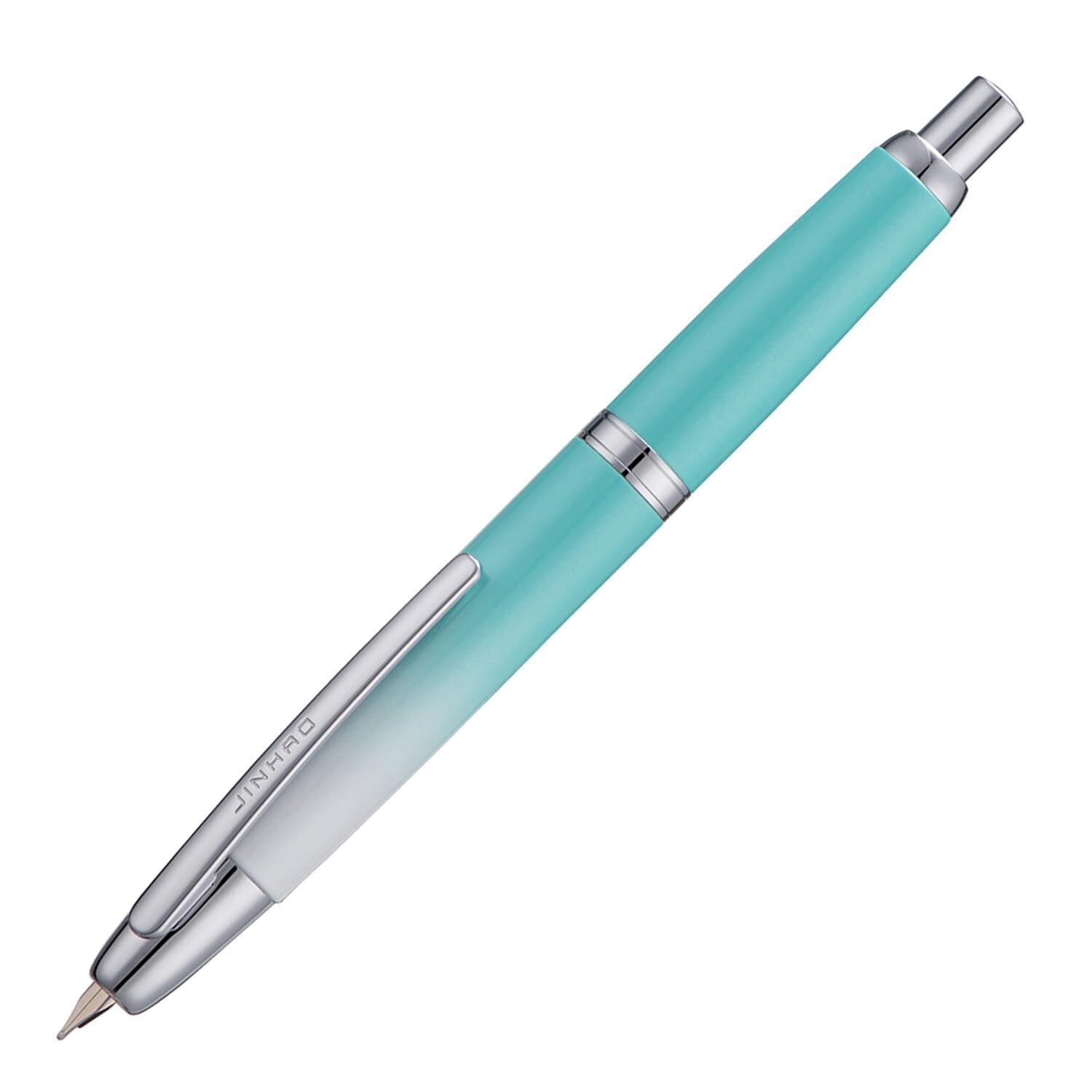 10 Capless Fountain Pen with Box, Matte Black Retractable Fine Nib with ...