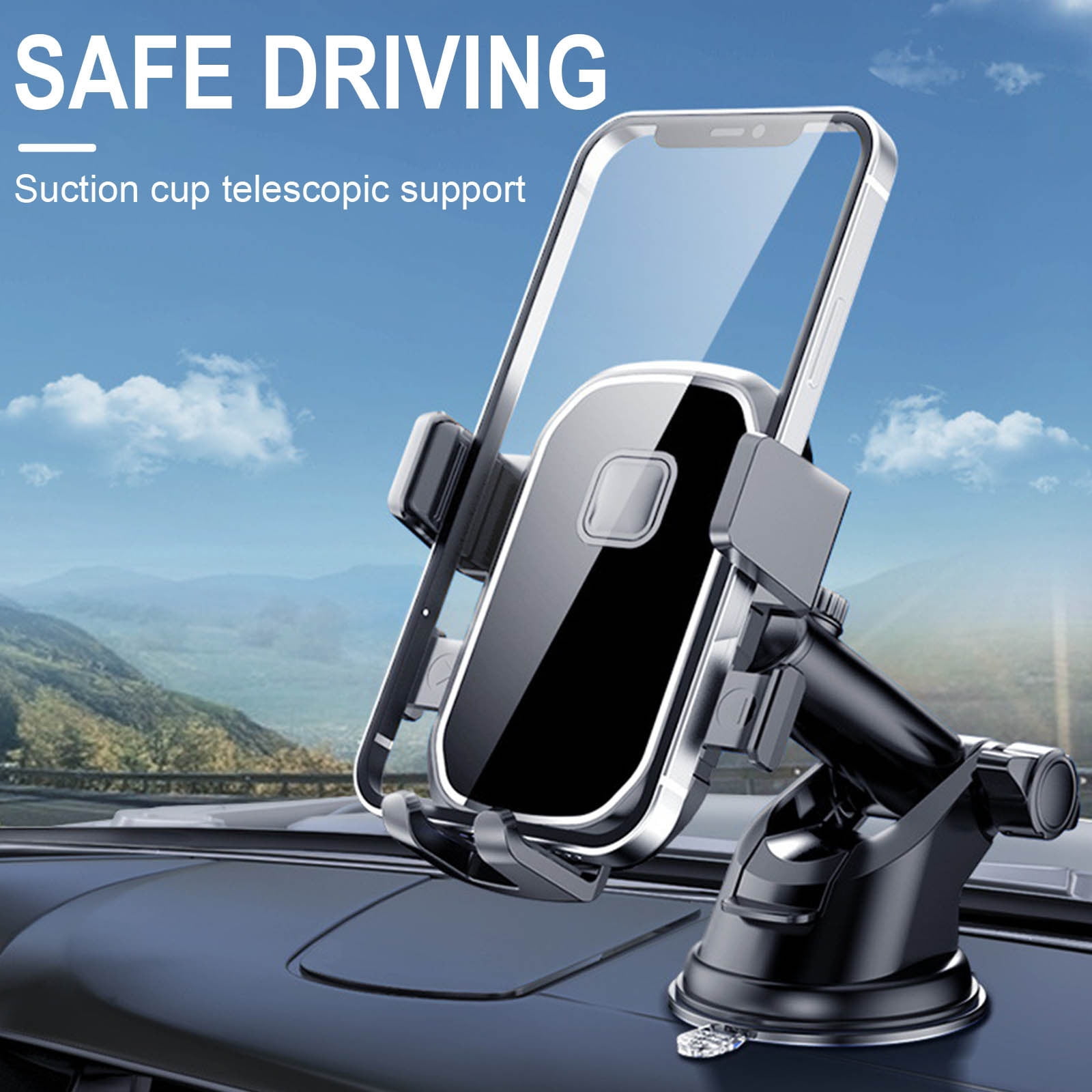 Under 10, Car Phone Mount, Dashboard Stand, Swivel Ball Joint, Anti ...