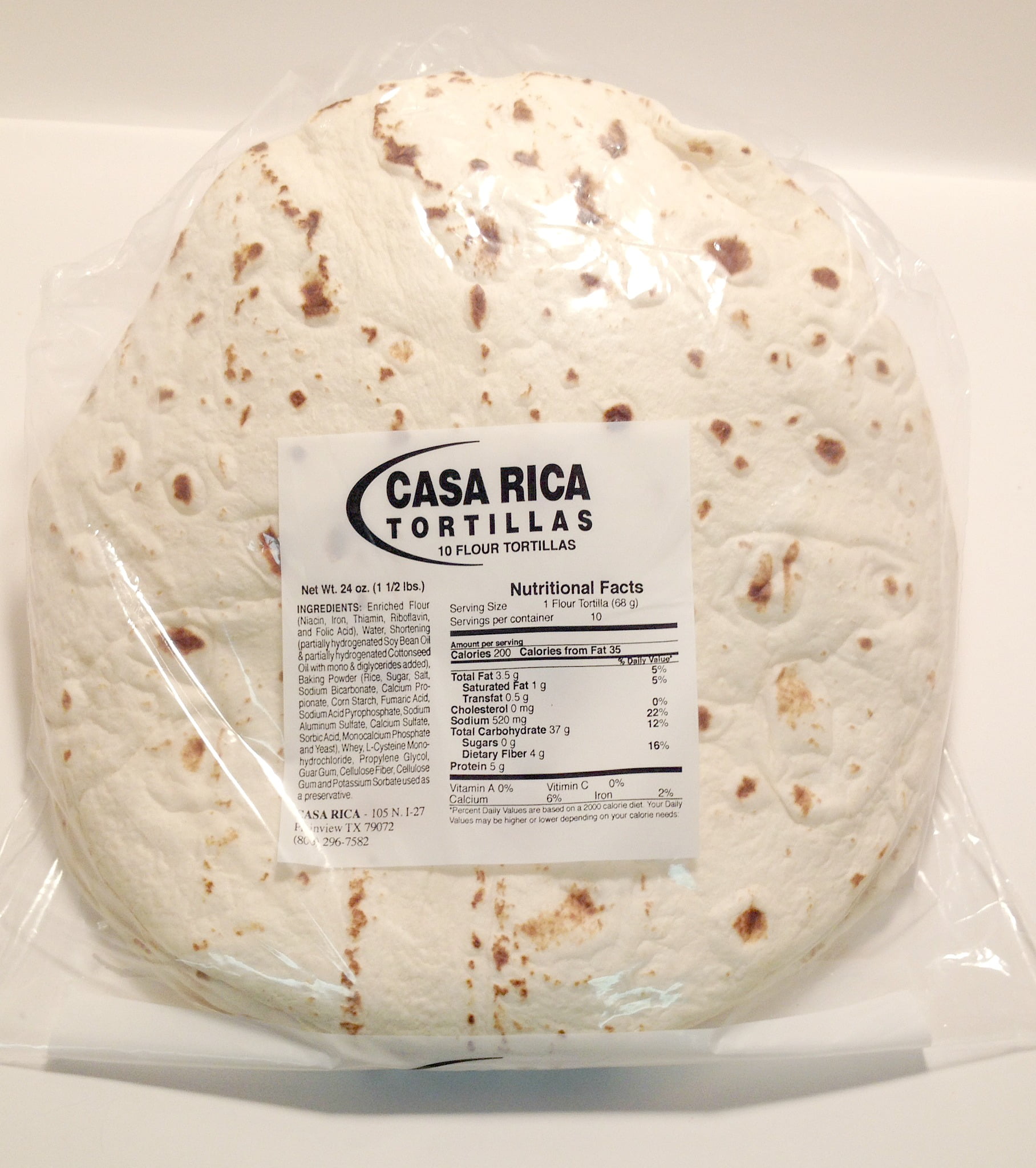 10' Casa Rica Flour Tortillas - Walmart.com