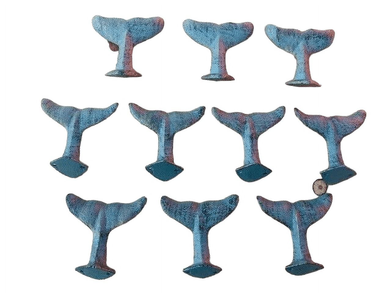10 Cast Iron Whale Tail Hooks Coat Hat Closet Hall Tree Jacket Tale Hat ...