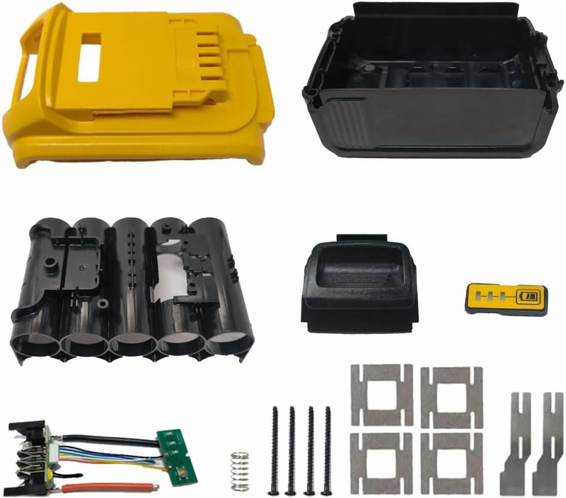 10-Cell 18650 Plastic Battery Shell Repair Kit Compatible with DCB200 ...