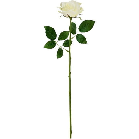 Under $10 Champagne Roses Artificial Flowers, A Long Stem Fake Roses ...
