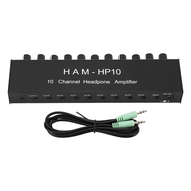 10 Channel Headphone Amplifier 1 In 10 Out Channel Stereo Distributor ...