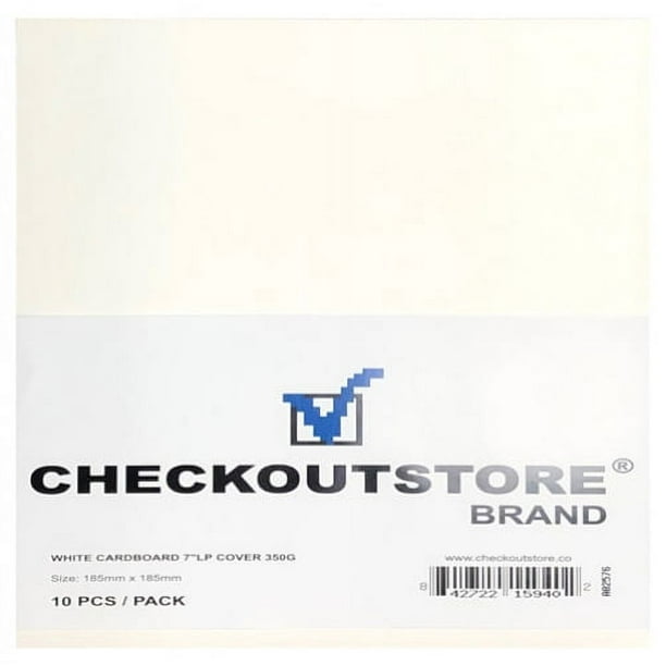 (10) CheckOutStore Cardboard Vinyl Record Jackets Cover No Hole - White ...