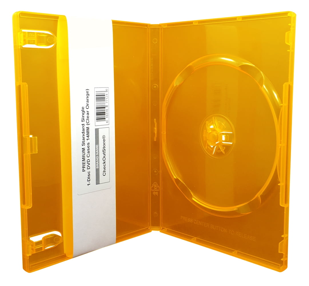 (10) CheckOutStore Premium Standard Single 1-Disc DVD Cases 14mm (Clear ...