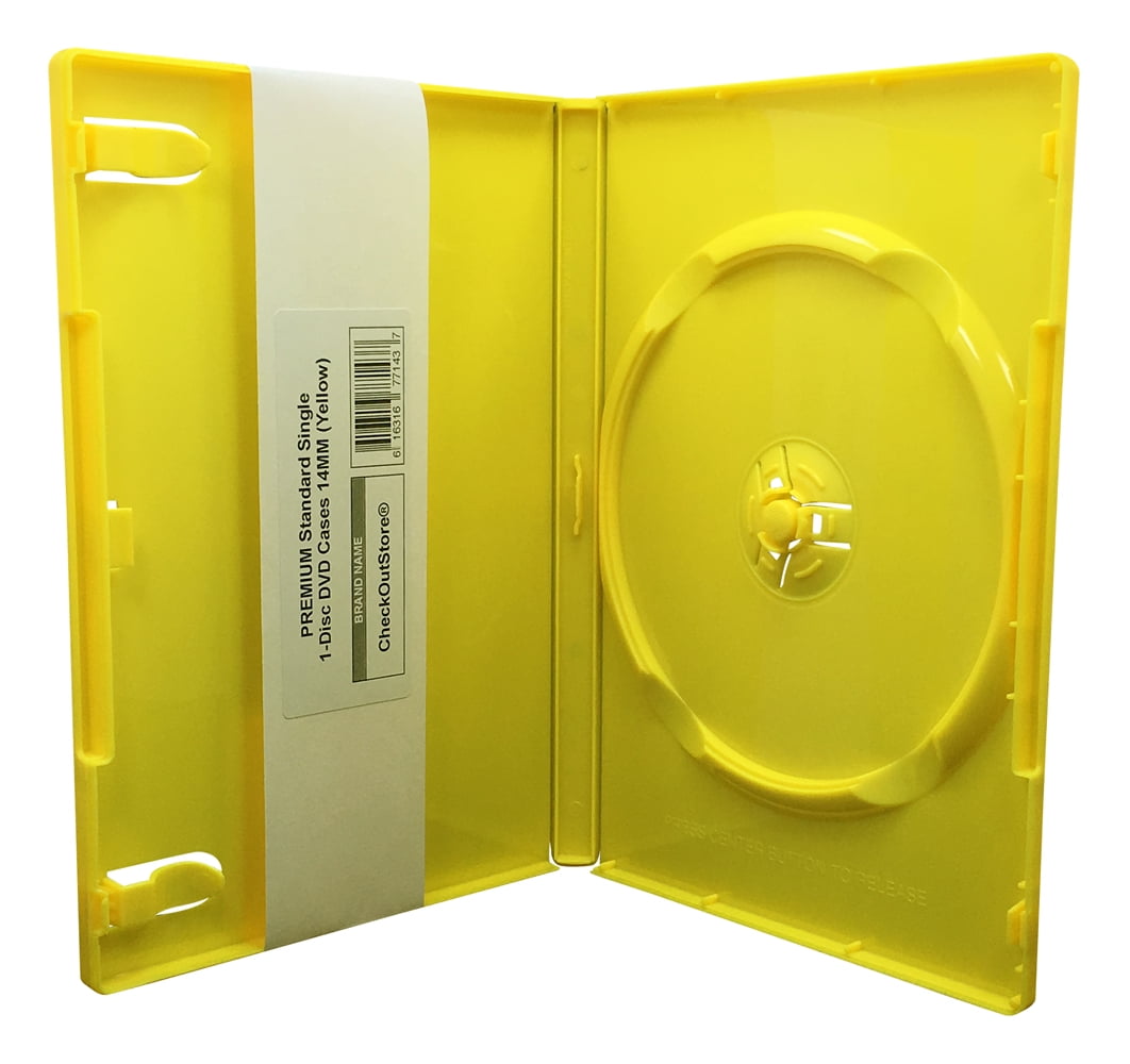 (10) CheckOutStore Premium Standard Single 1-Disc DVD Cases 14mm ...