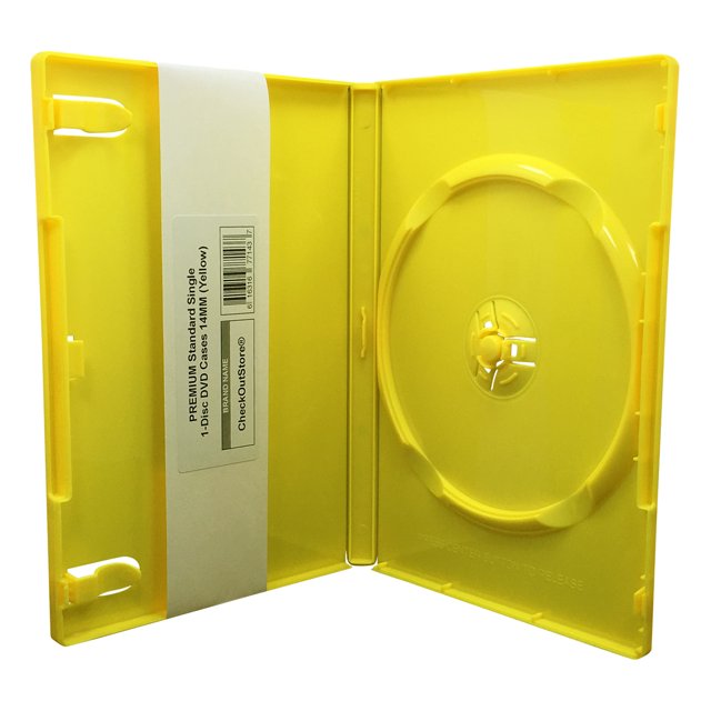 (10) CheckOutStore Premium Standard Single 1-Disc DVD Cases 14mm ...