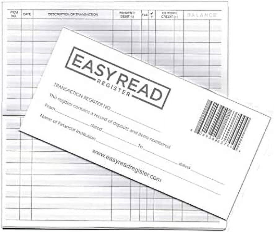 Checkbook Registers & Calendars for Office Financial Records - Walmart ...