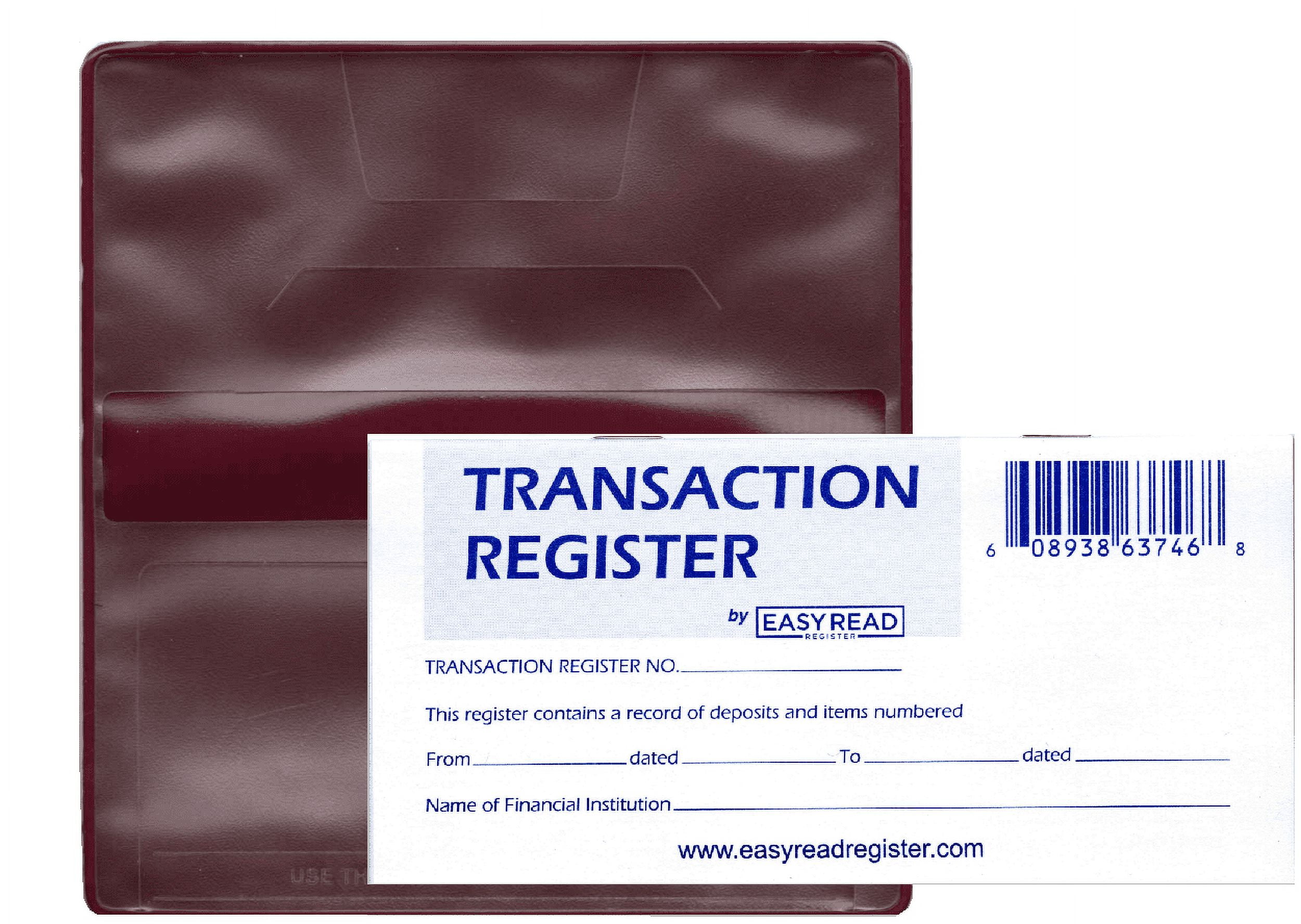 Walmart 10 Checkbook Transaction Registers, Vinyl Cover, Jazzberry ...
