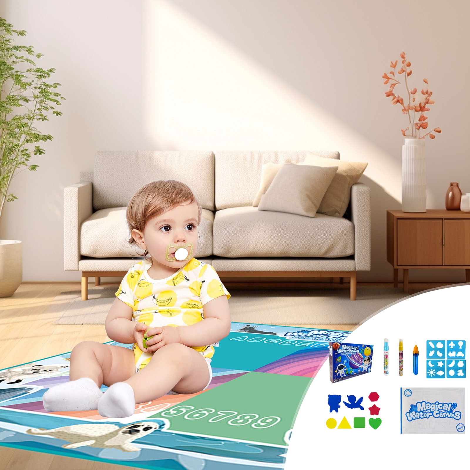 Under 10,Children's Water Drawing Pad,Repeatedly Doodles Color Board ...