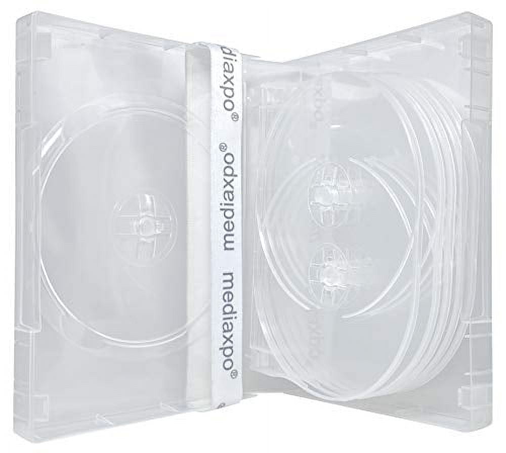 10 Clear 12 Disc DVD Cases - Walmart.com