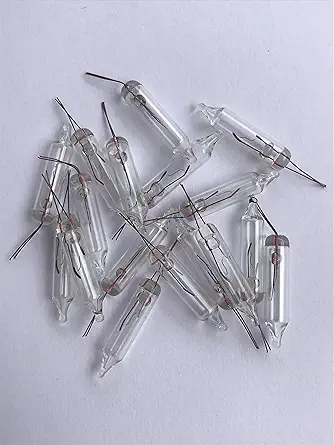 10 Clear 5 Volt Replacement Mini Glass Bulbs, NO Base - Incandescent ...