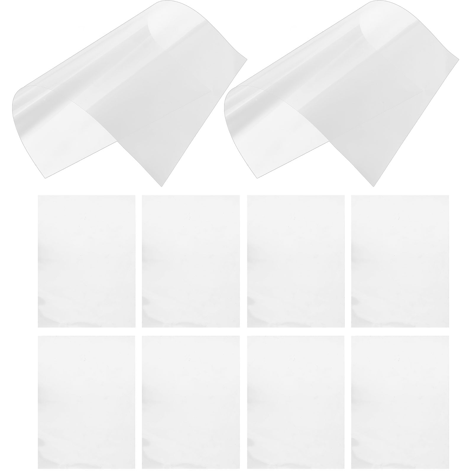 10 Clear Double Sided Adhesive Tape Sheets A4 Transparent Sticker ...