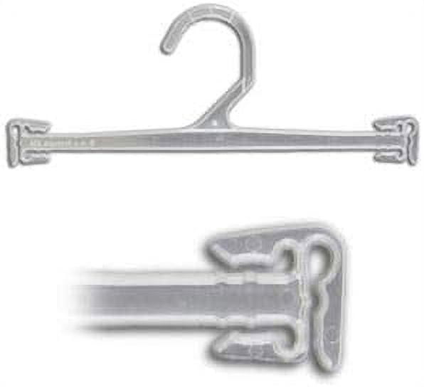 10" Clear Plastic Economic Underwear Lingerie Intimates Hanger - Pack ...