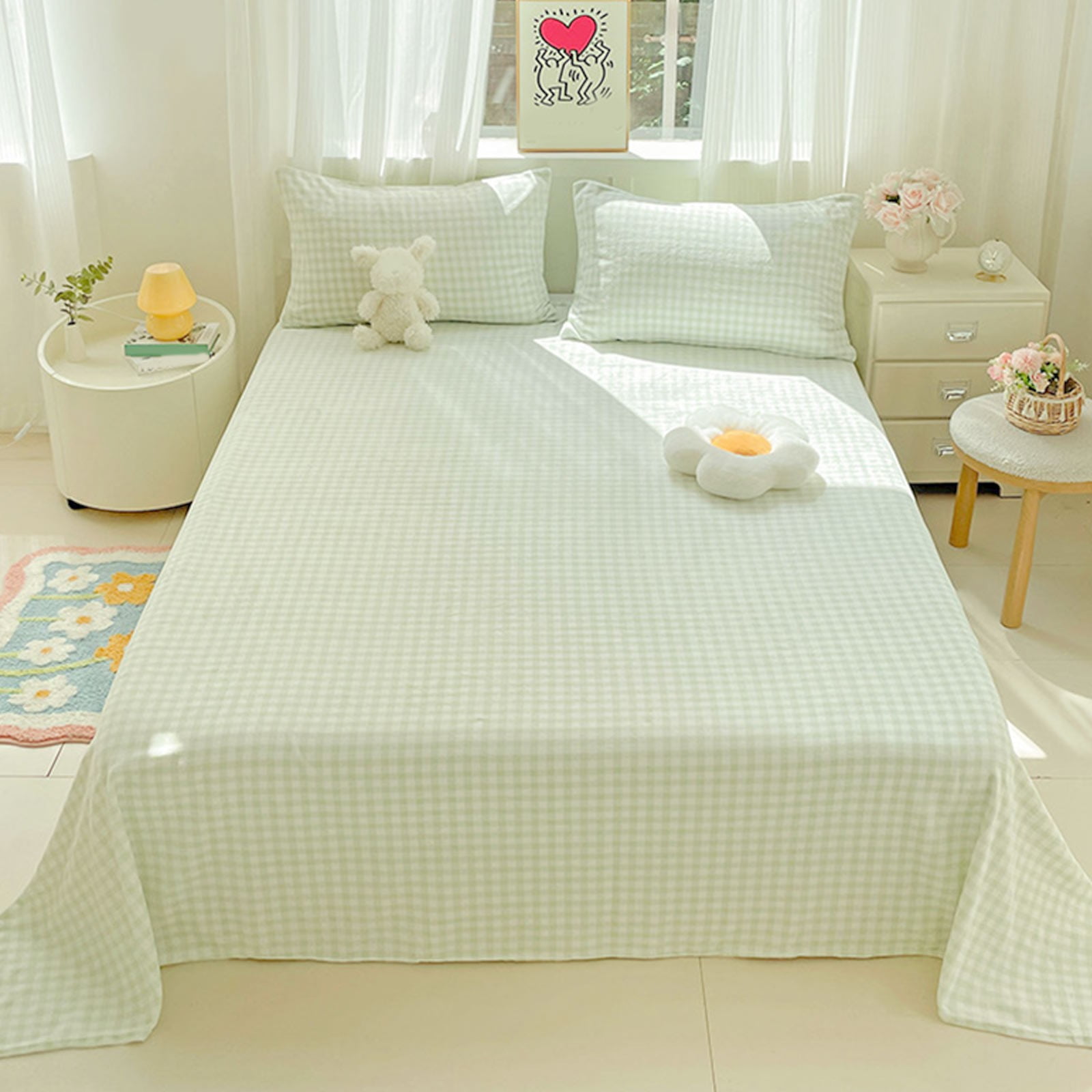 Under $10 Clearance! InsCrazy Elegants Soft Twin Bed Sheet, Velvet ...