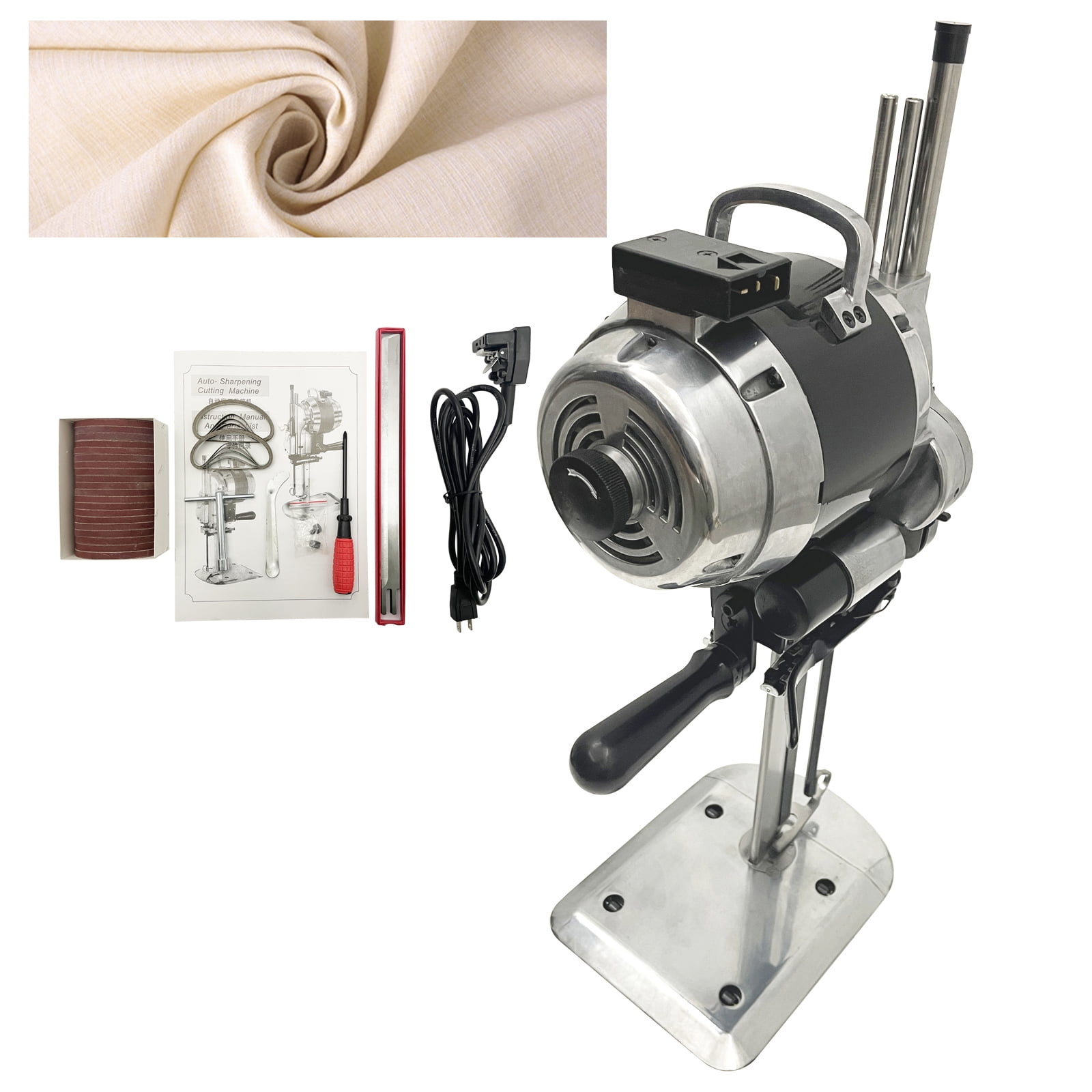 10" Cloth Fabric Cutter Machine Straight Knife Electric Vertical ...