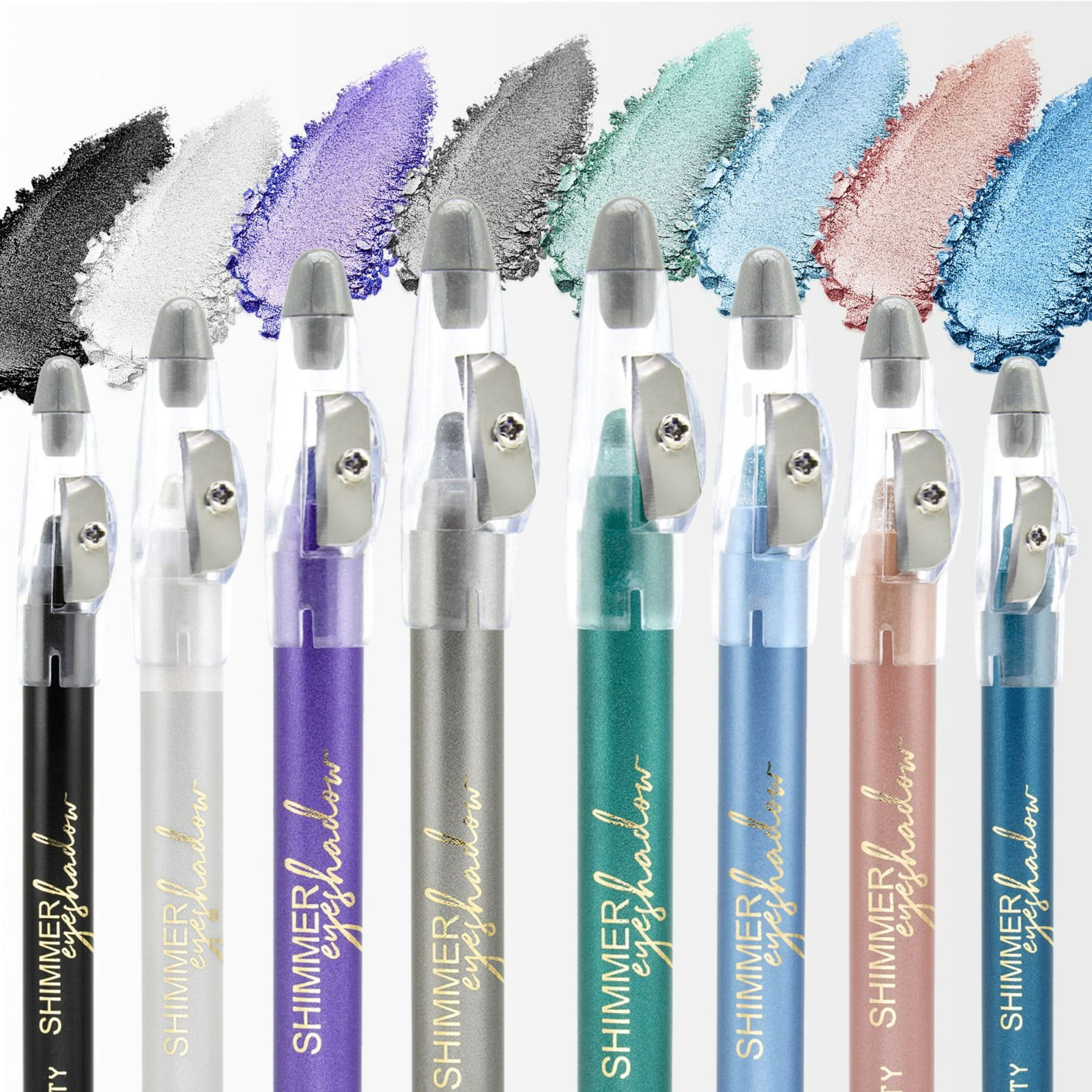 10-Color Pearl Eyeshadow Pencil Set - Long-Lasting, Waterproof, Highly ...