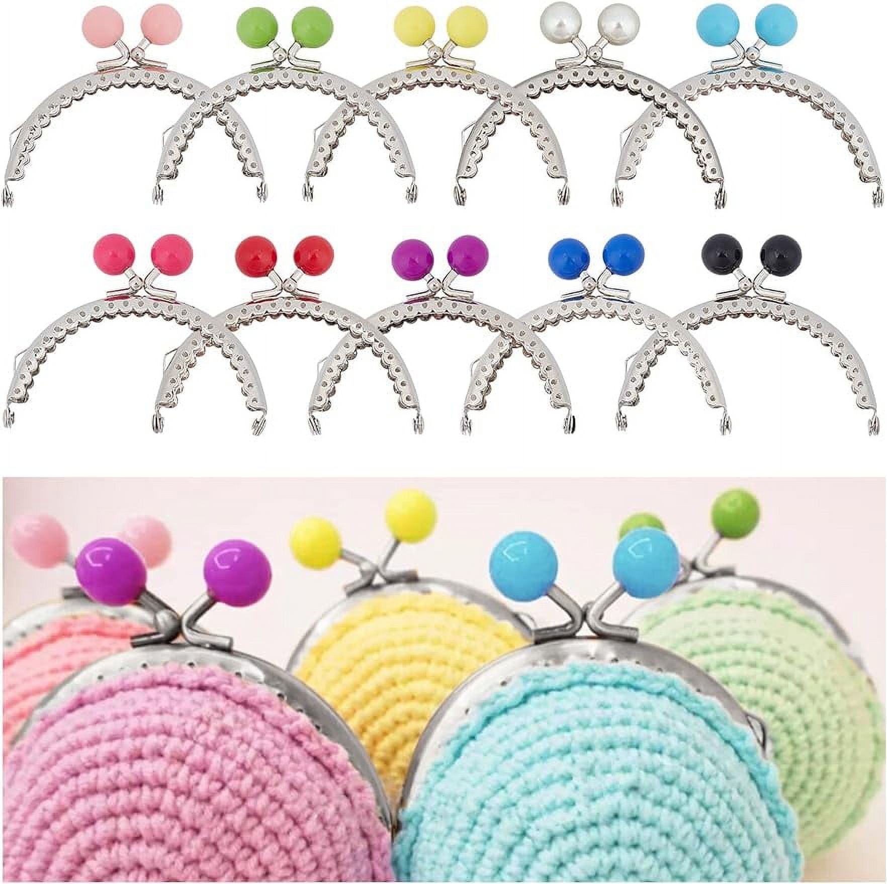 Purse Frame Bag Kiss Clasp Lock 3.3" Metal Arch Frame Coin Purse Tow ...