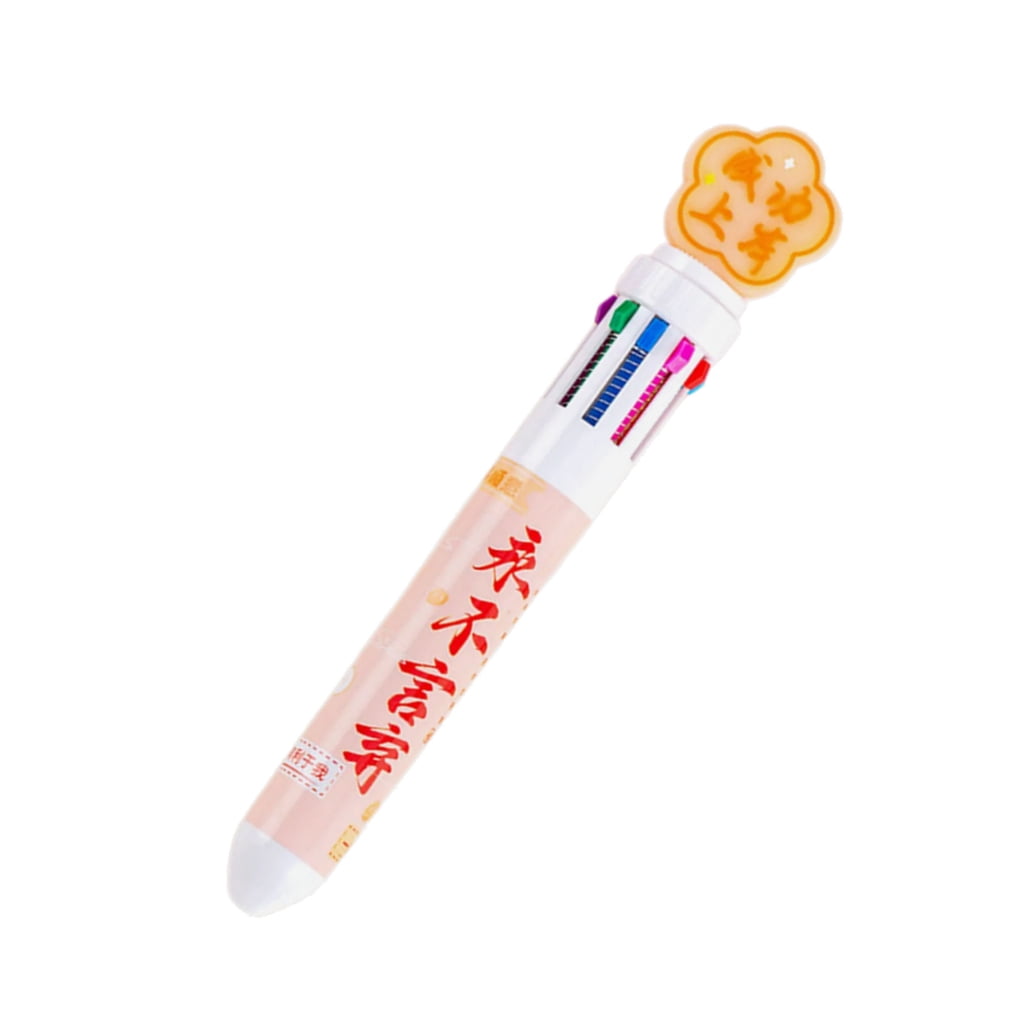 10 Color-in-1 Ballpoint Pen 0.5MM Pen Tip for Writing Color Coding ...