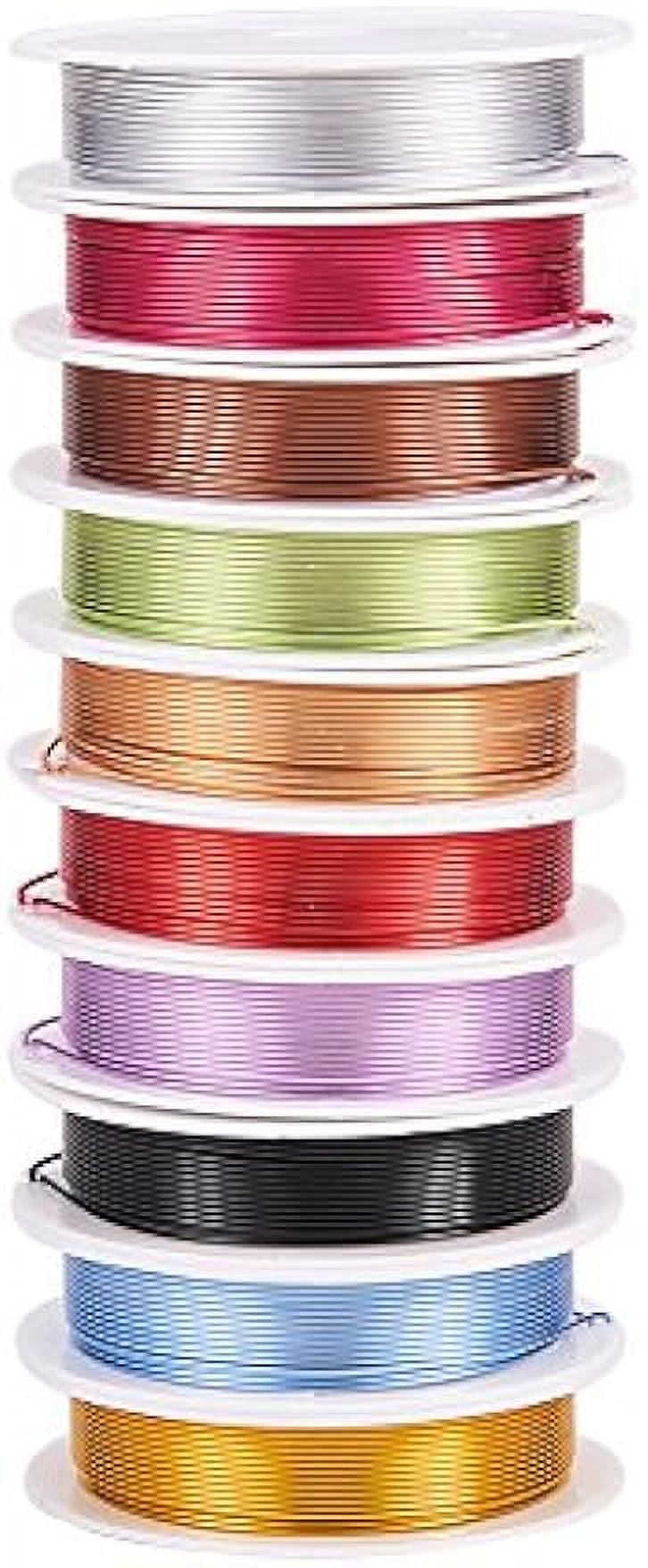 10 Colors 0.8mm Colored Aluminum Craft Wire 160FT 20 Guage Flexible ...