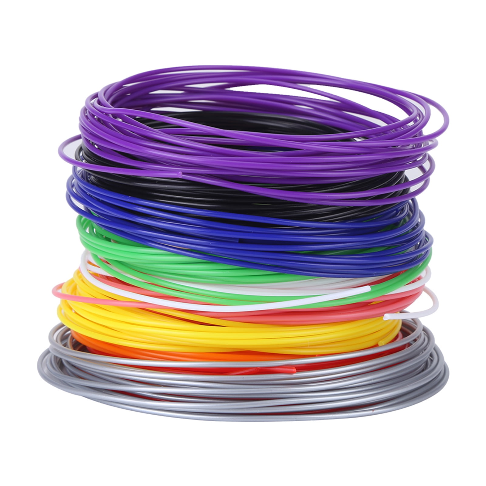 10 Colors 1.75mm PCL Filament Refills For 3D Printer Printing Pen Low ...