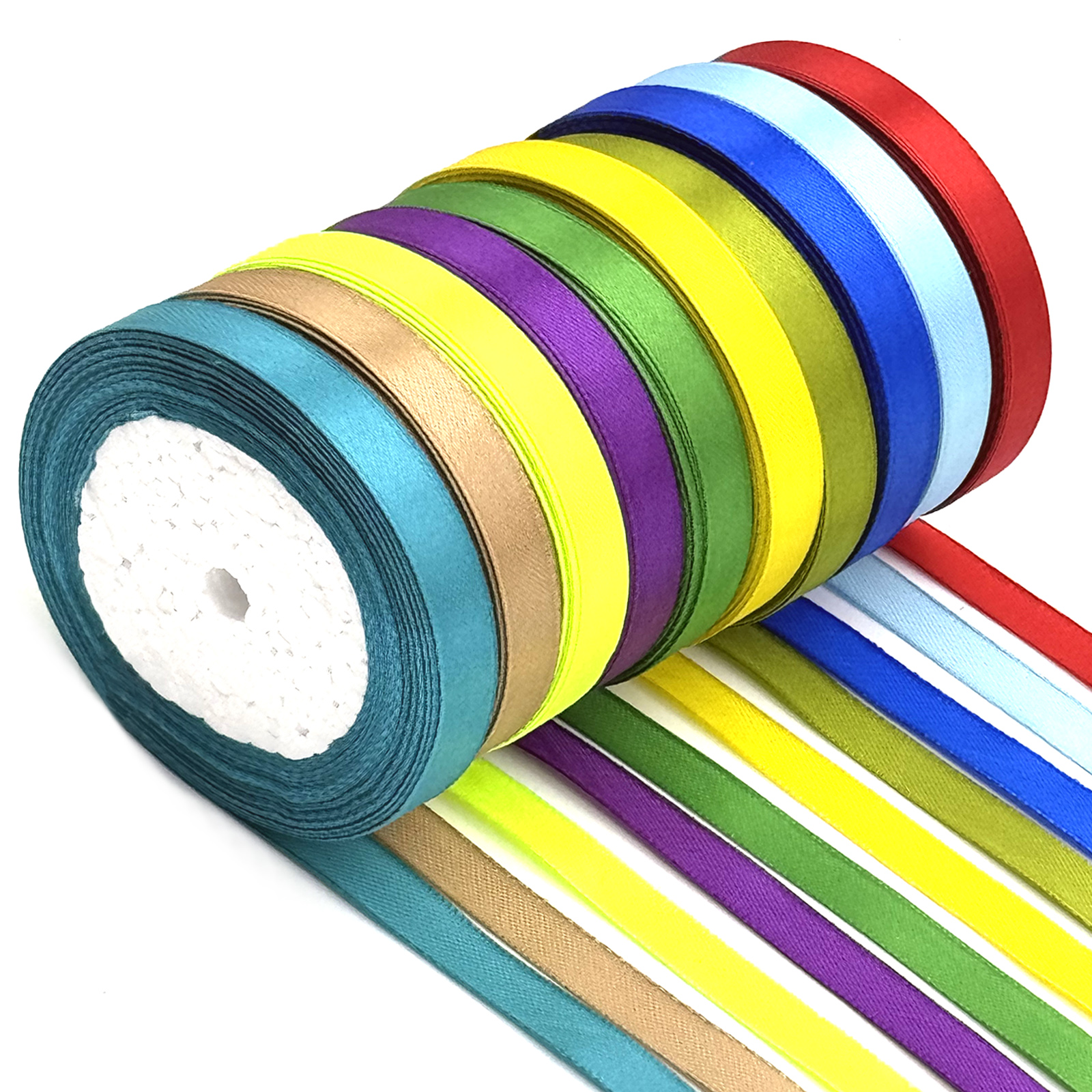 Efavormart 1/8" Satin Polka Dot Ribbon For Gift Package Wrapping, Hair ...