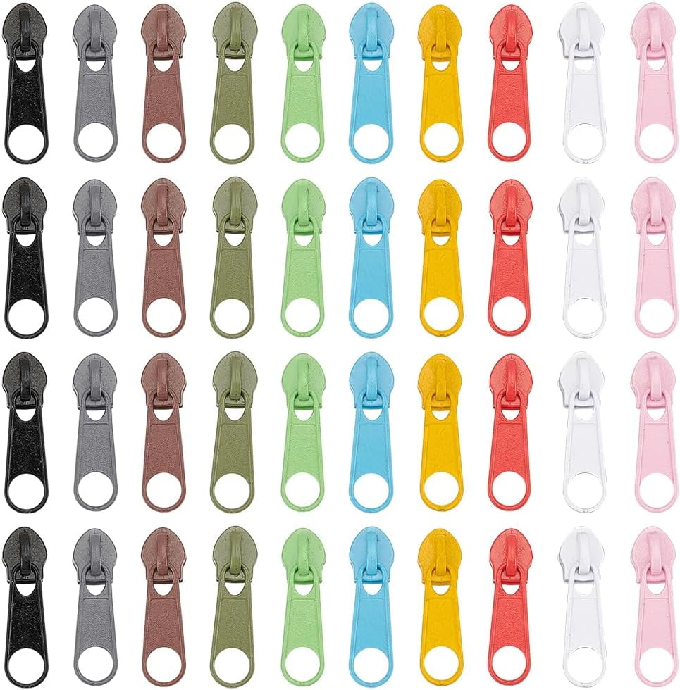 10 Colors #5 Zip Puller 100Pcs Zip Puller Tap Zipper Pull Replacement ...