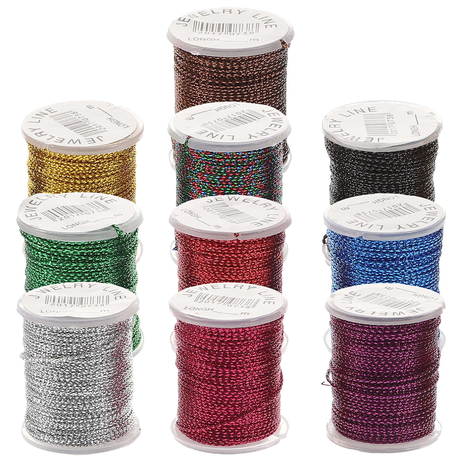 10 Colors Cord Wire Rope Kit DIY Necklace Adjustable Bracelets ...