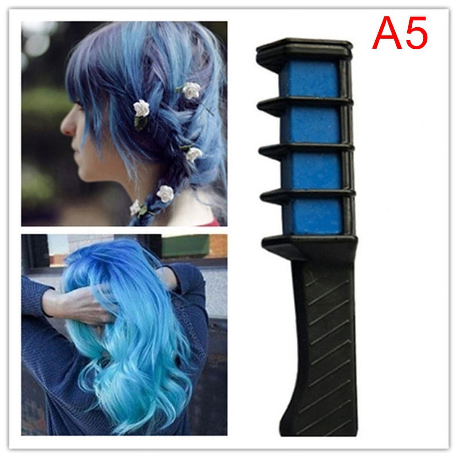 10 Colors Disposable Temporary Dye Stick Hair Dye Comb Hair Dye Hair ...