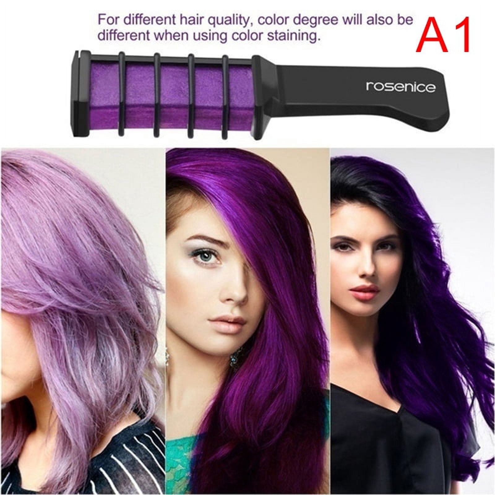 10 Colors Disposable Temporary Dye Stick Hair Dye Comb Hair Dye Hair ...